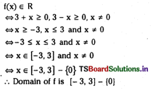 TS Inter 1st Year Maths 1A Functions Important Questions – TS Board Solutions