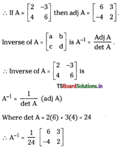 TS Inter 1st Year Maths 1A Solutions Chapter 3 Matrices Ex 3(e) – TS Board Solutions