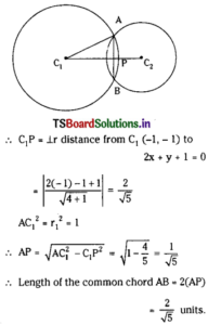 TS Inter 2nd Year Maths 2B Solutions Chapter 2 System of Circles Ex 2(b ...