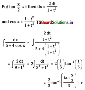 TS Inter 2nd Year Maths 2B Integration Important Questions – TS Board ...