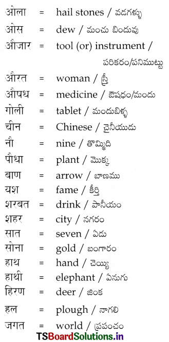 TS 6th Class Hindi Guide 6th Lesson चिड़ियाघर – TS Board Solutions