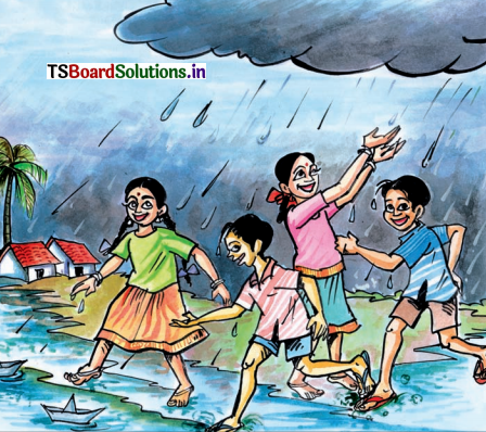 TS 6th Class Telugu 3rd Lesson Questions and Answers Telangana వర్షం ...